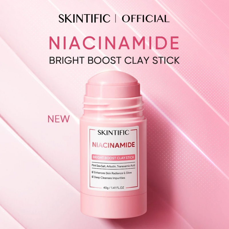 SKINTIFIC Niacinamide Bright Boost Clay Mask Stick - ThaiGlowStore