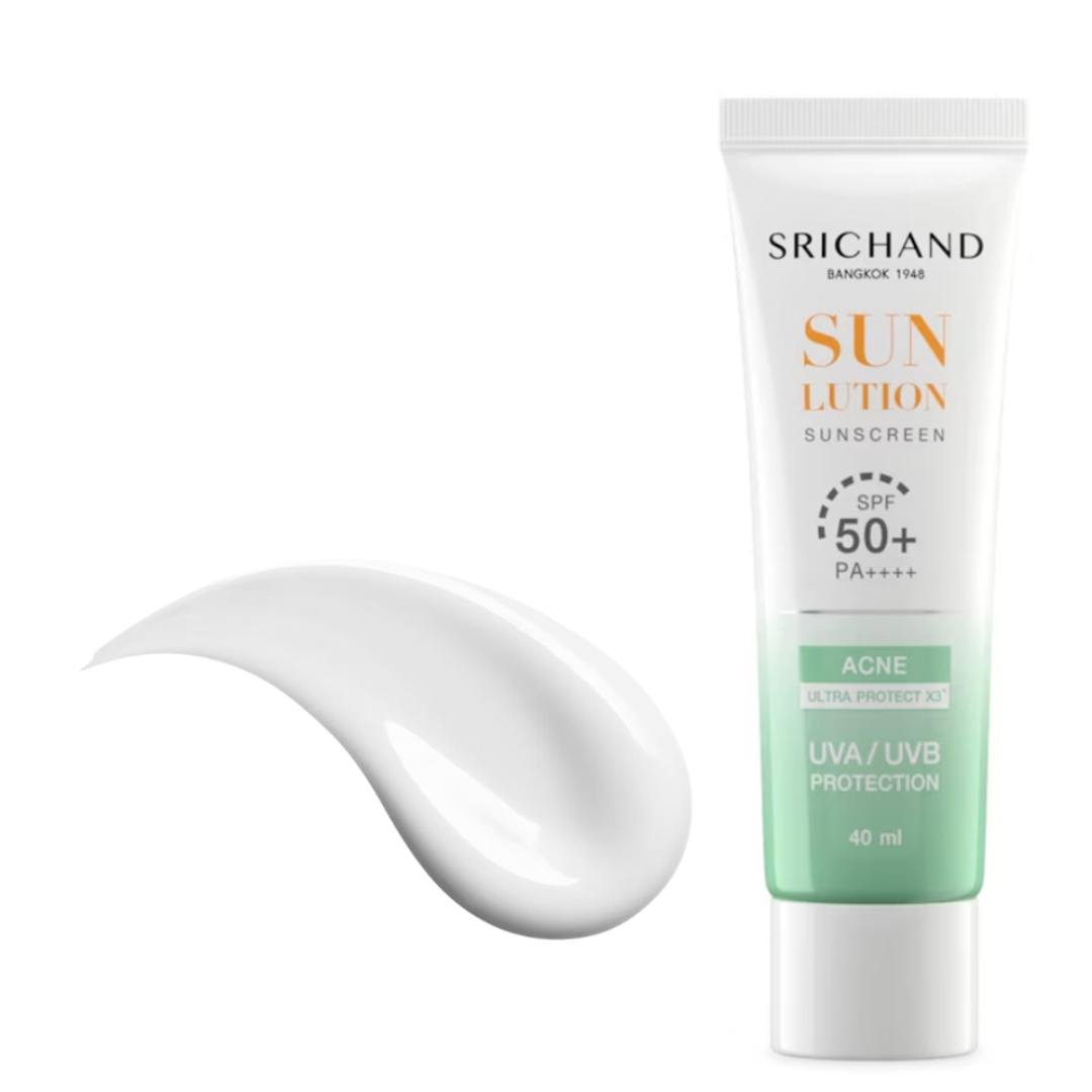 Srichand Sunlution Acne Care Sunscreen SPF50+ PA++++ - ThaiGlowStore